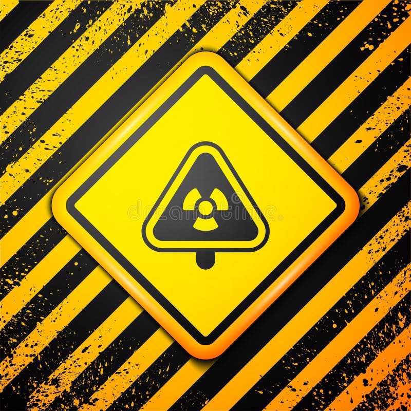 Yellow Triangle Icon Radiation Sign Stock Illustrations – 1,336 Yellow ...
