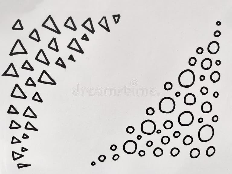 Black Triangles and Circles are Arranged in Two Distinct Patterns ...