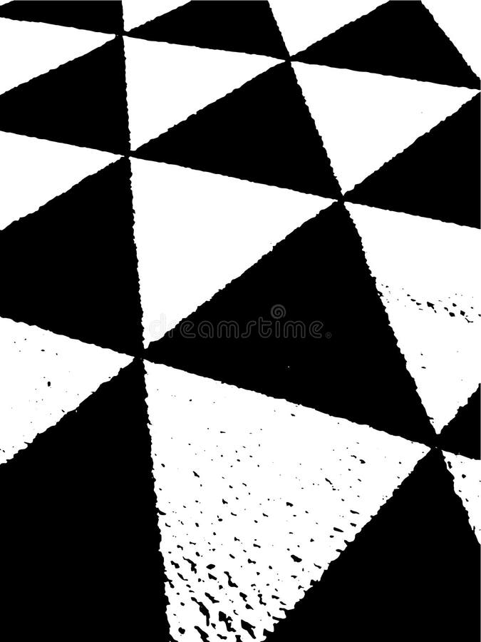 Black Triangles Pattern, Vector. Stock Vector - Illustration of hand ...