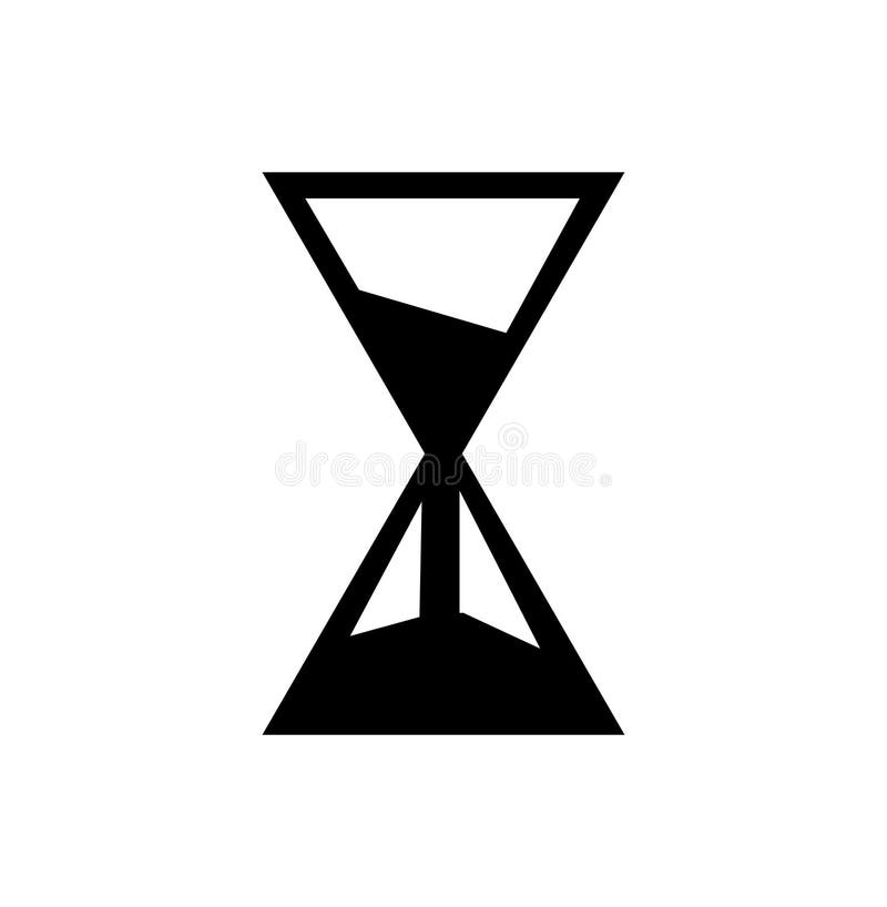 Black Triangles Sand Clock Icon. Sand Clock Icon Stock Vector ...