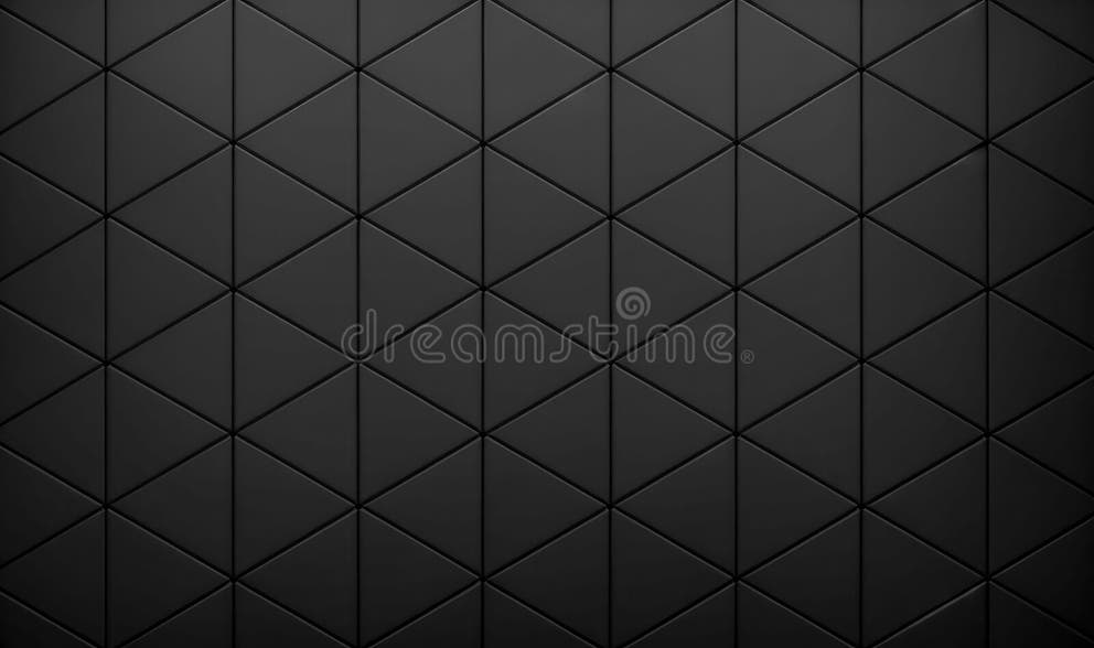 Black Triangular Abstract Background. Geometric Dark Pattern Background ...