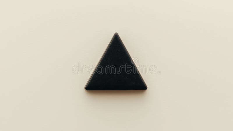 Black Triangular Object Beige Background Stock Photos - Free & Royalty ...