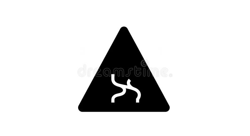 Curvy Road Warning Sign Icon Stock Illustrations – 178 Curvy Road ...