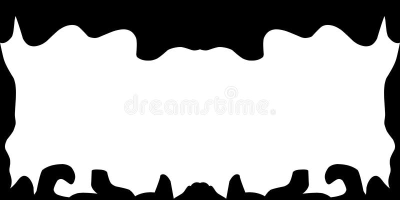 Black Tribal Art with Mirrored Design and Minimal Abstract Form Stock ...
