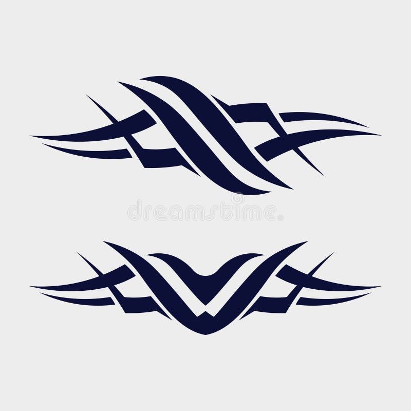 Black Tribal Vector Logo Design Icon and Sign Tribal Stock Illustration ...