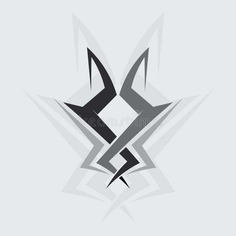 Black Tribal Vector Logo Design Icon and Sign Tribal Stock Illustration ...