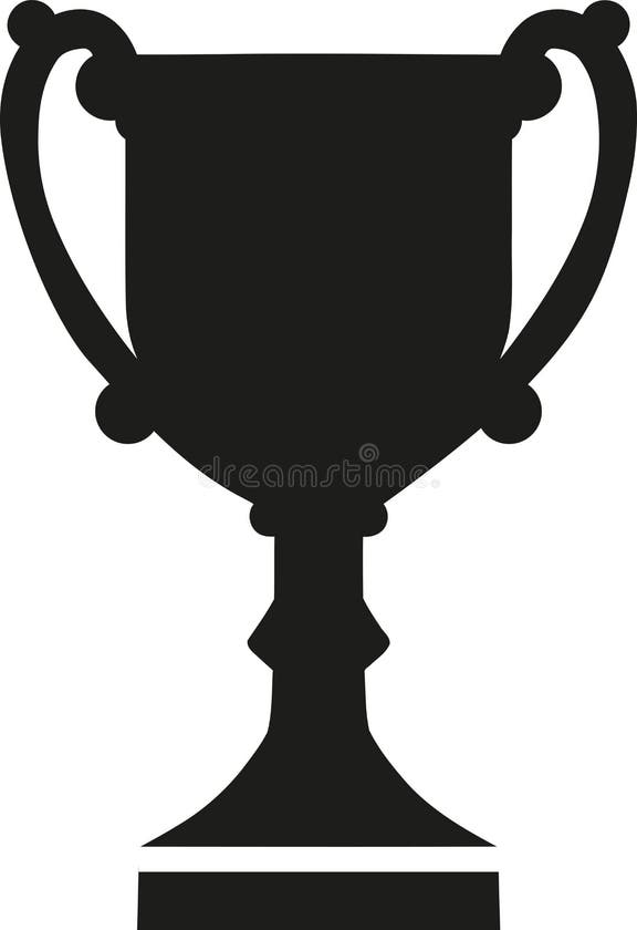 Black trophy icon stock vector. Illustration of prize - 107161267