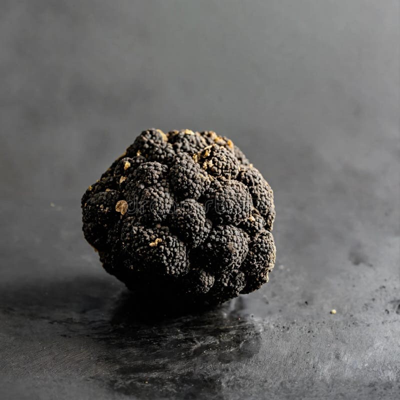 Black Truffle Isolated on Grey Background. Generative Ai. Ai Stock ...