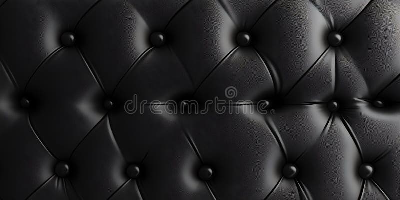 Black Tufted Leather Texture Background Stock Illustration ...