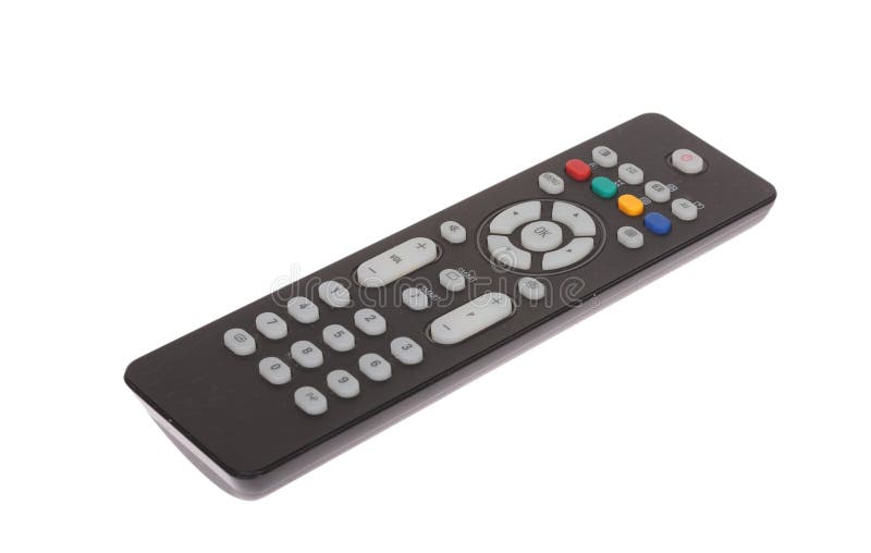 Man Holds a Complex Remote Control Stock Photo - Image of buttons ...