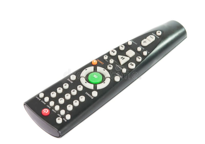 TV remote control isolated stock image. Image of choice - 44174627