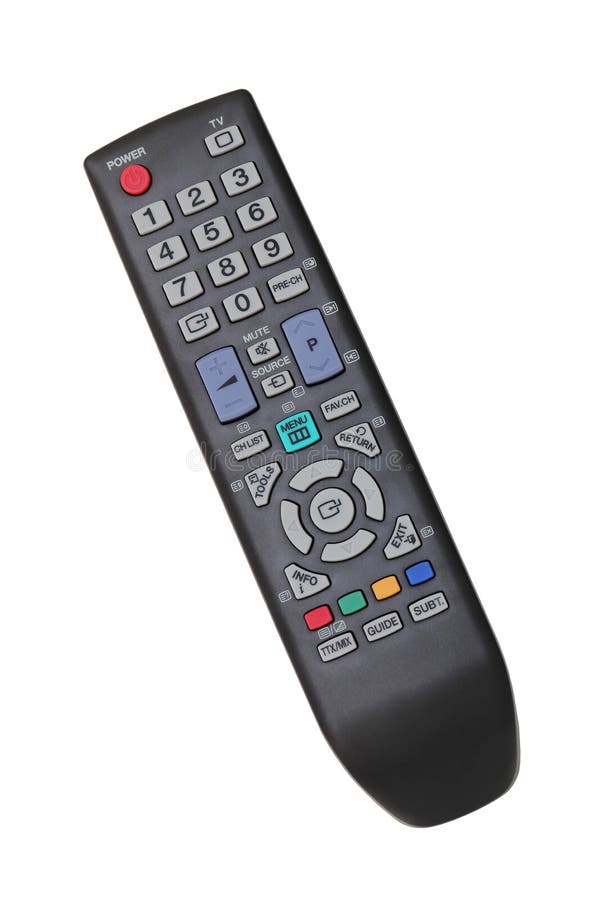 Satellite TV Remote Control Stock Photo - Image of device, signal: 13530286