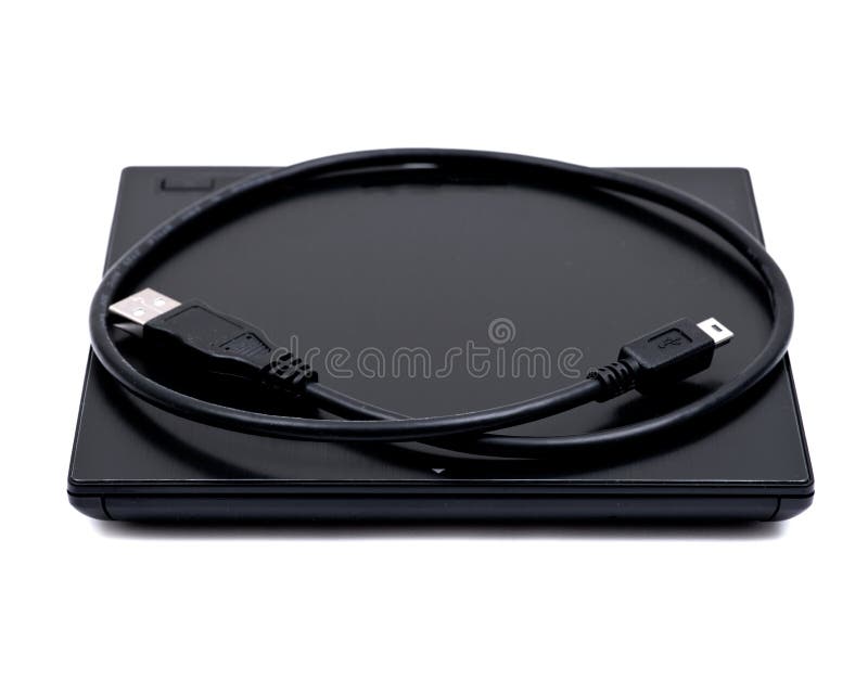 Portable, External Cd, Dvd Reader Writer Stock Photo - Image of media ...