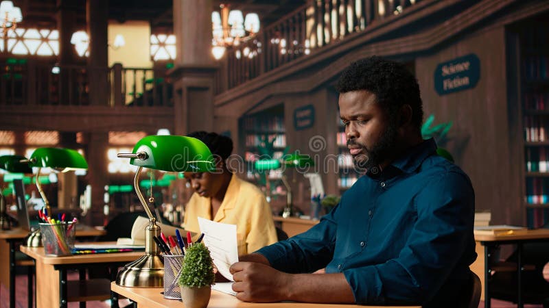 Black University Student Feeling Anxious and Struggling with Learning ...