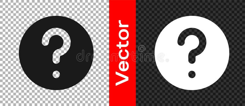 Black Unknown Search Icon Isolated on Transparent Background ...
