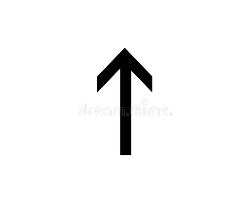Black up arrow stock illustration. Illustration of advertising - 227967128