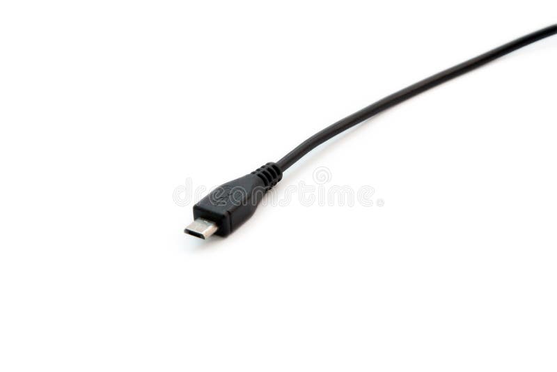 Black USB cable stock photo. Image of charger, universal - 115673544