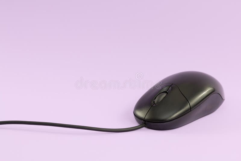 Black USB computer mouse stock photo. Image of click - 94279002