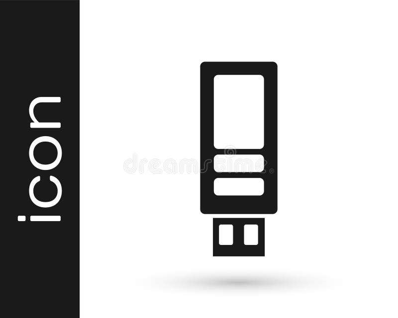 Usb Icon White Black Stock Illustrations – 5,032 Usb Icon White Black ...