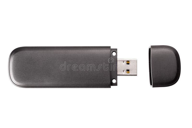 Black usb flash drive stock image. Image of electronic - 34162297
