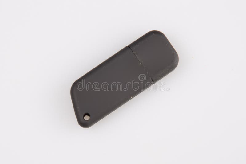 Black USB Flash Drive Isolated on White Stock Photo - Image of mobility ...