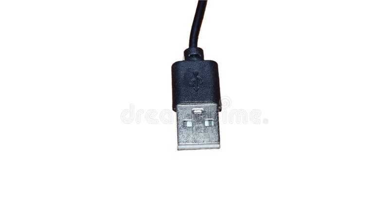 Black USB Type-a Connector. Stock Image - Image of charging, device ...