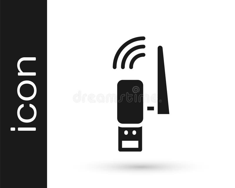 USB wireless adapter stock illustration. Illustration of connect - 26121893