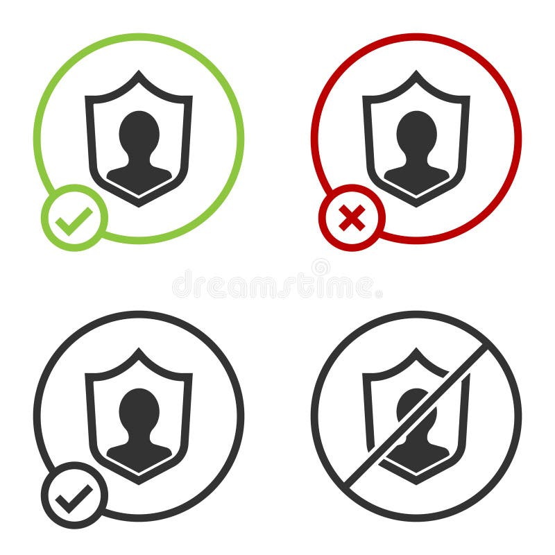 Black User Protection Icon Isolated on Yellow Background. Secure User ...
