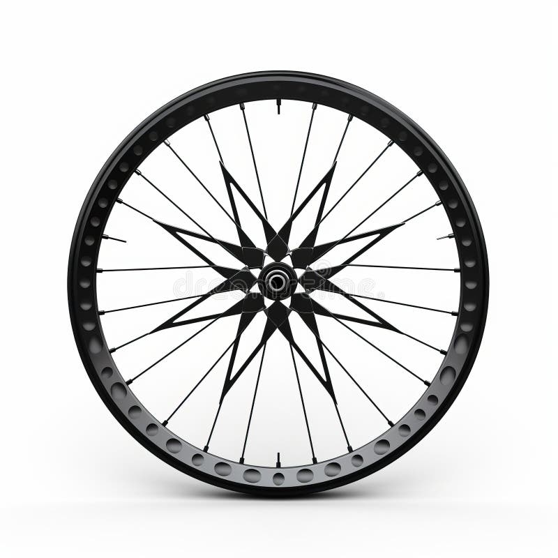 Black Starburst Cnh Rim: Urban and Edgy Bicycle Wheel Design Stock ...