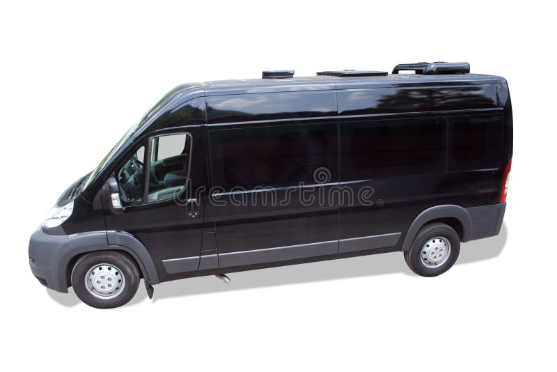 Black van stock photo. Image of vehicle, automobile, black - 5262788