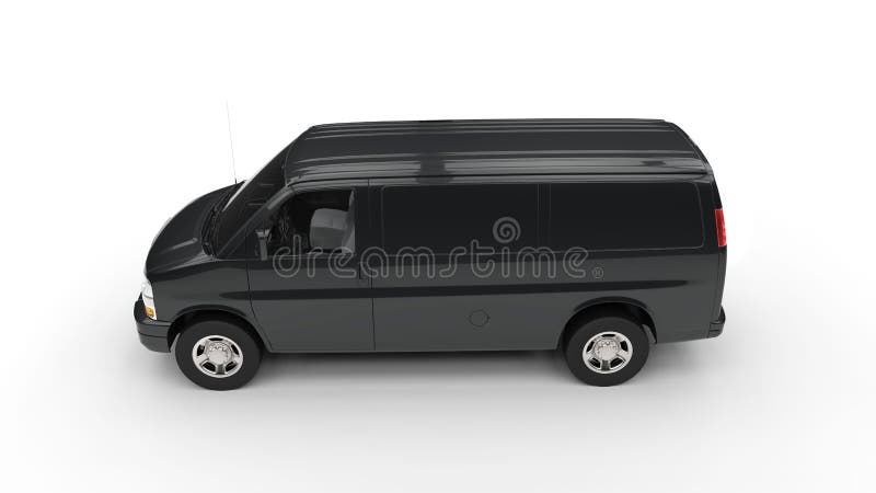Black Van - Side View stock photo. Image of european - 59007068