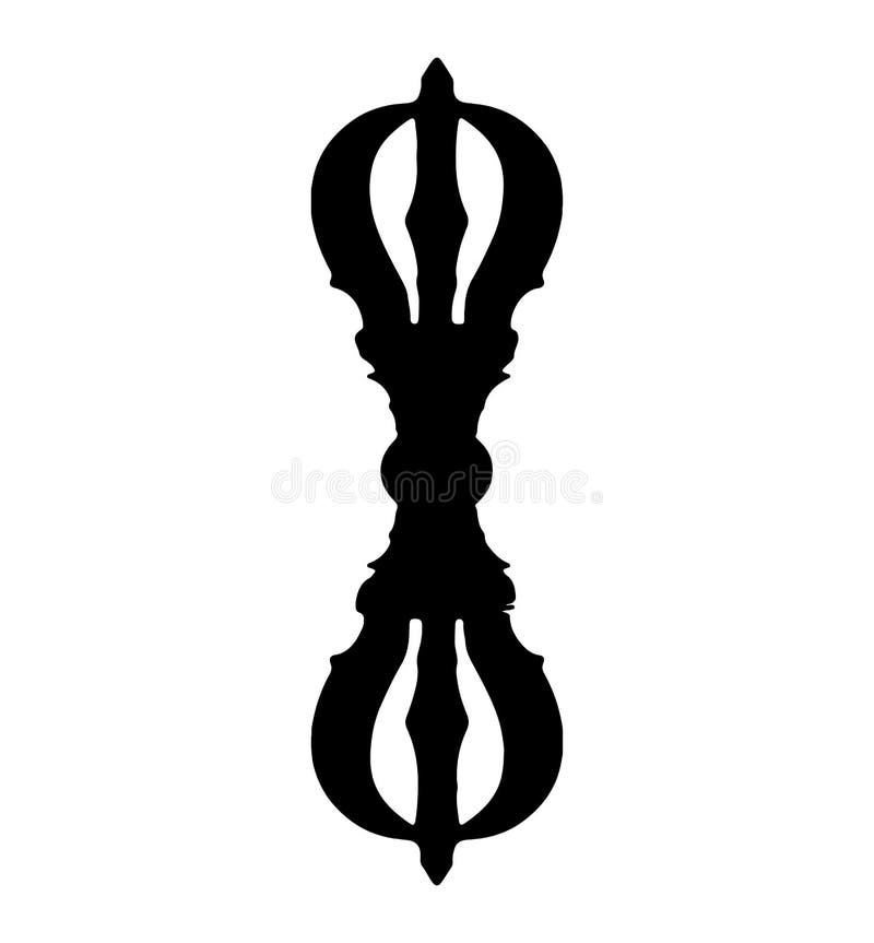 Black Varja Silhouette Isolated on White Background Stock Vector ...