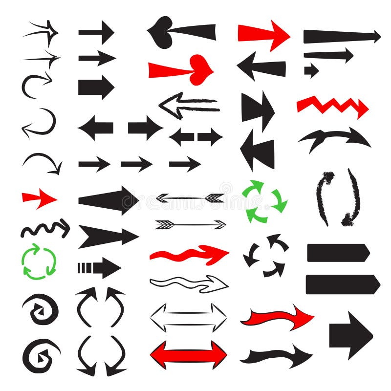 Curly Arrows Red Stock Illustrations – 206 Curly Arrows Red Stock ...