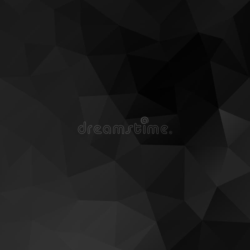 Black Vector Background Geometrical Modern Design Pattern Stock Vector ...