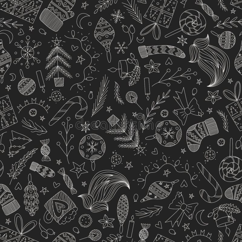 Black Christmas Wrapping Paper Stock Illustrations – 13,377 Black ...