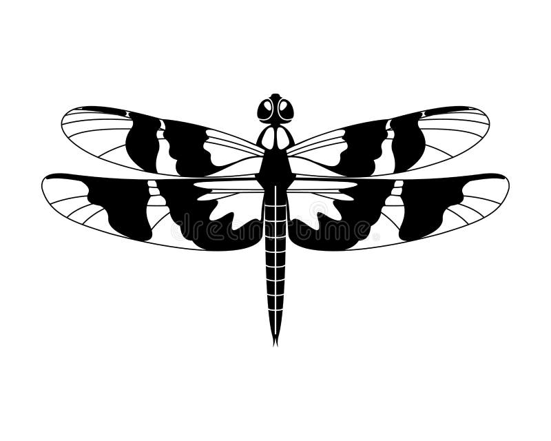 Dragonfly Icon in Cartoon Style Isolated on White Background. Insects ...