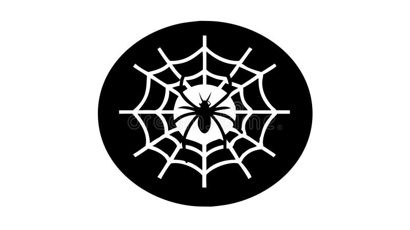 Spider Web Icon for Nature and Halloween, Vector Design Generative AI ...