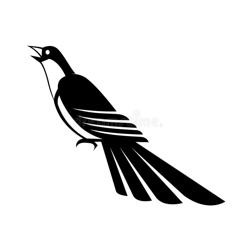 Magpie Line Drawing Stock Illustrations – 150 Magpie Line Drawing Stock ...