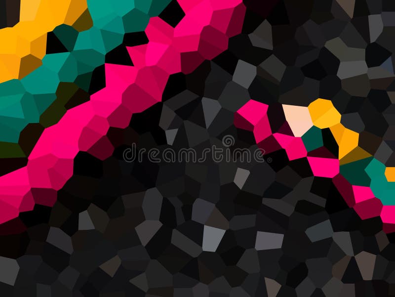 Black Vector Low Poly Cover. Abstract Polygonal Layout. Shining ...