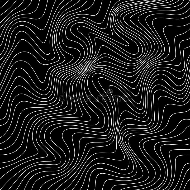 Black Vector Seamless Weather Map. Contour Map with Waves and Lines ... Black Vector Seamless Weather Map. Contour Map with Waves and Lines ...