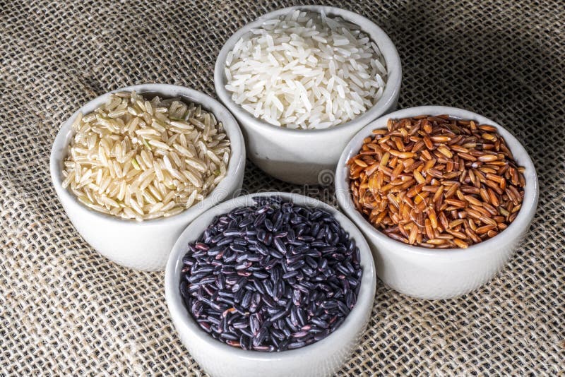 Black Venus Rice Pile Isolated on White Background Stock Image - Image ...