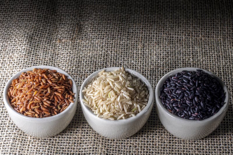 Black Venus Rice Pile Isolated on White Background Stock Image - Image ...