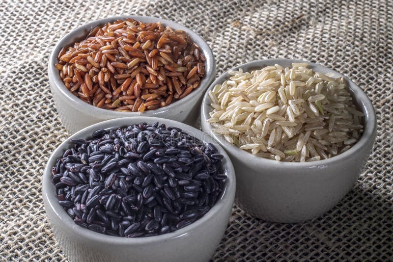 Black Venus Rice Pile Isolated on White Background Stock Image - Image ...