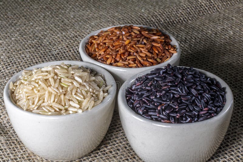 Black Venus Rice Pile Isolated on White Background Stock Image - Image ...