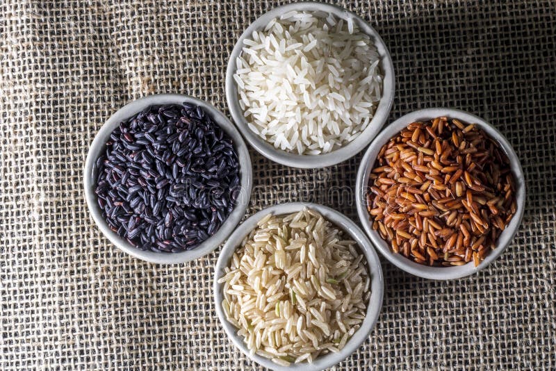 Black Venus Rice Pile Isolated on White Background Stock Image - Image ...