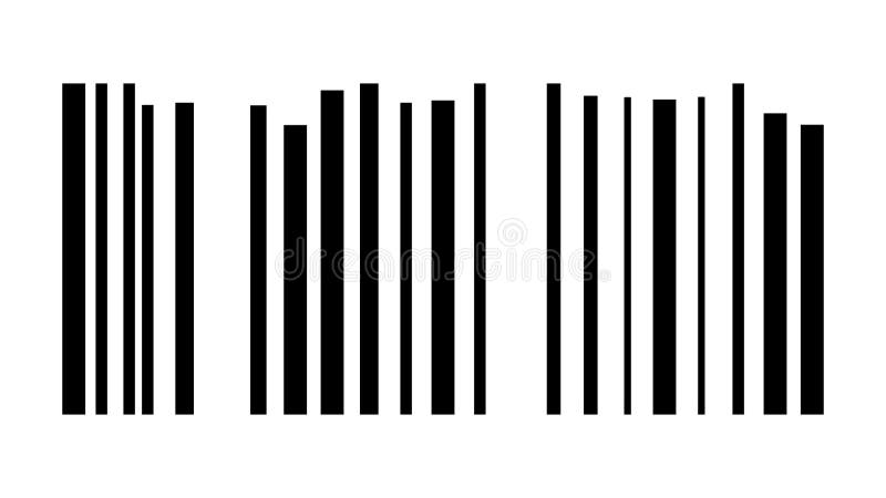 Minimal Barcode Animation on White Background Stock Video - Video of ...