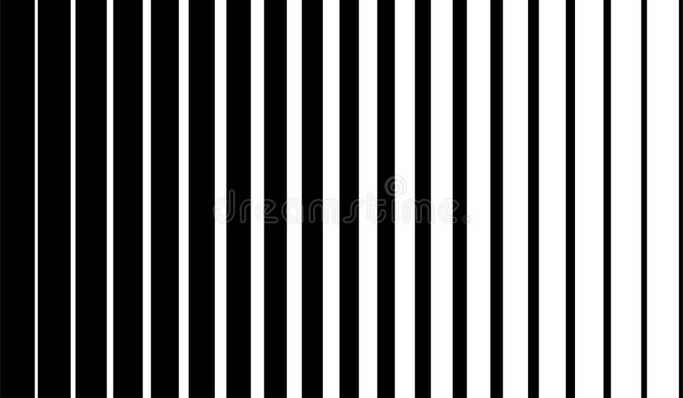 Black Vertical Lines on Halftone White Background. Linear Graphic ...
