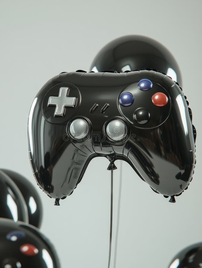 Black Video Game Controller Balloon Stock Photos - Free & Royalty-Free ...