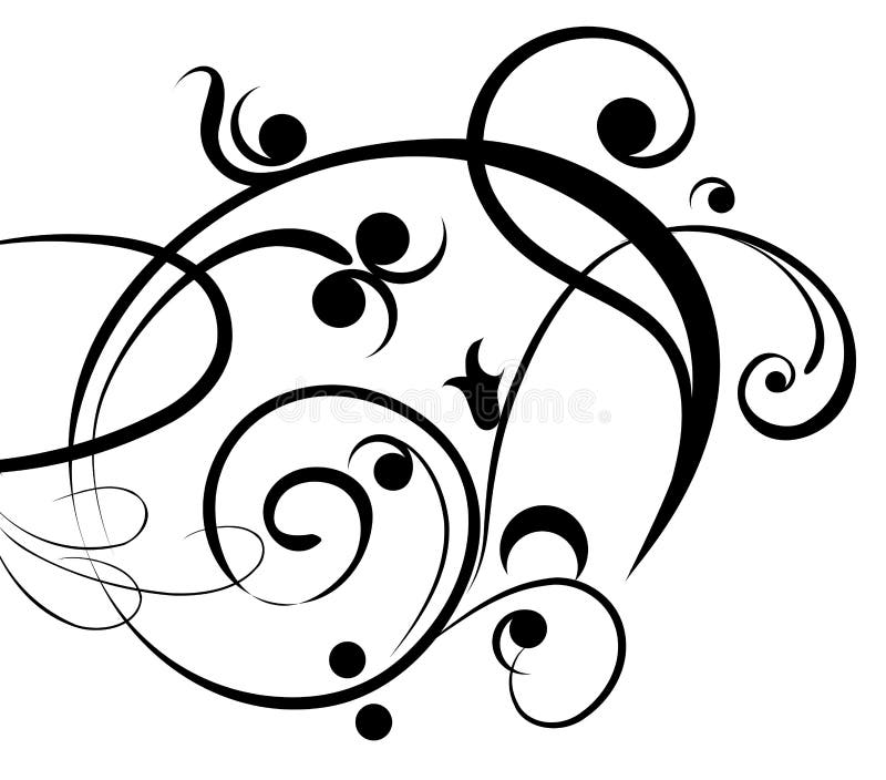 Vine Flourish stock vector. Illustration of vines, flourish - 26614743