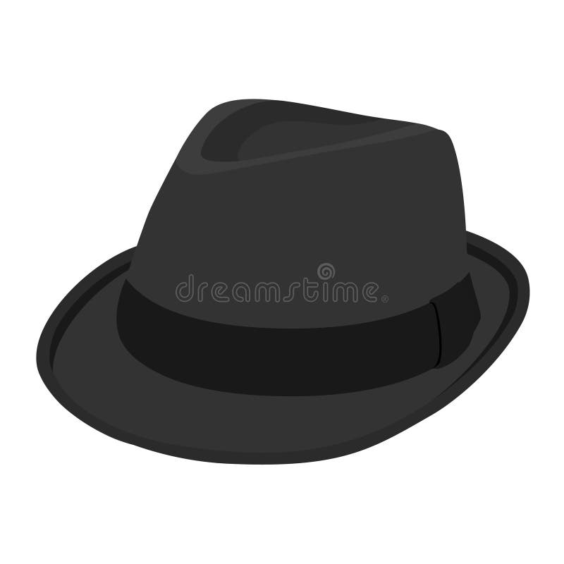 Fedora Hat Isolated. Detective Hat. Cap Spy. Vector Illustration Stock ...